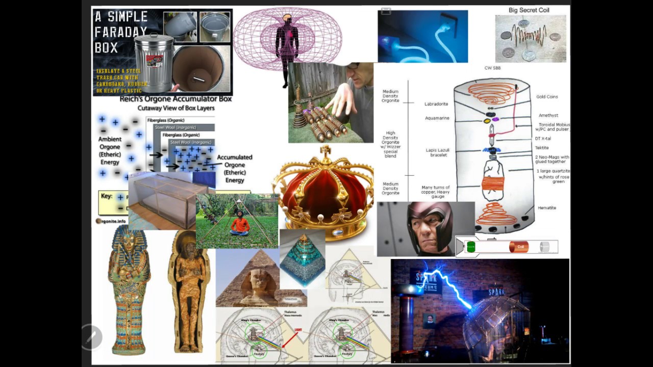 Tesla coils, Orgonite, x-men, Magneto, Pyramids, Faraday Cages ...