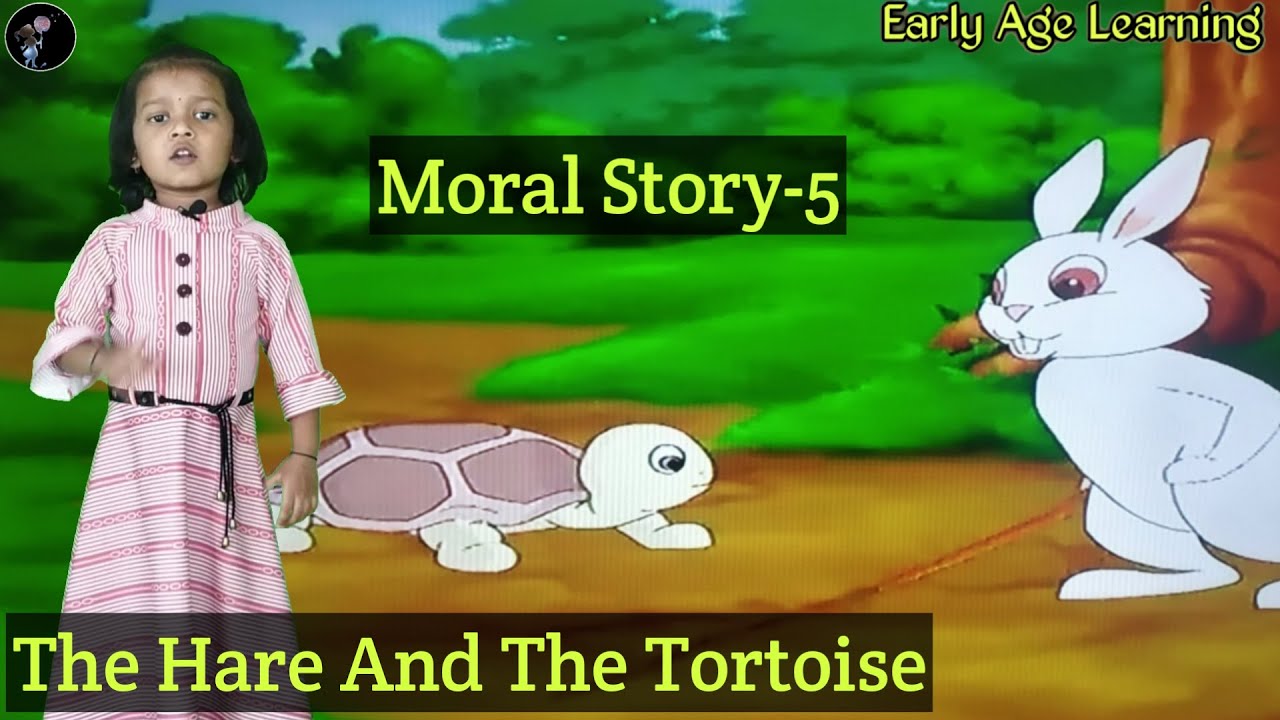The Tortoise and the Hare। Moral story for Kids।The hare and the ...