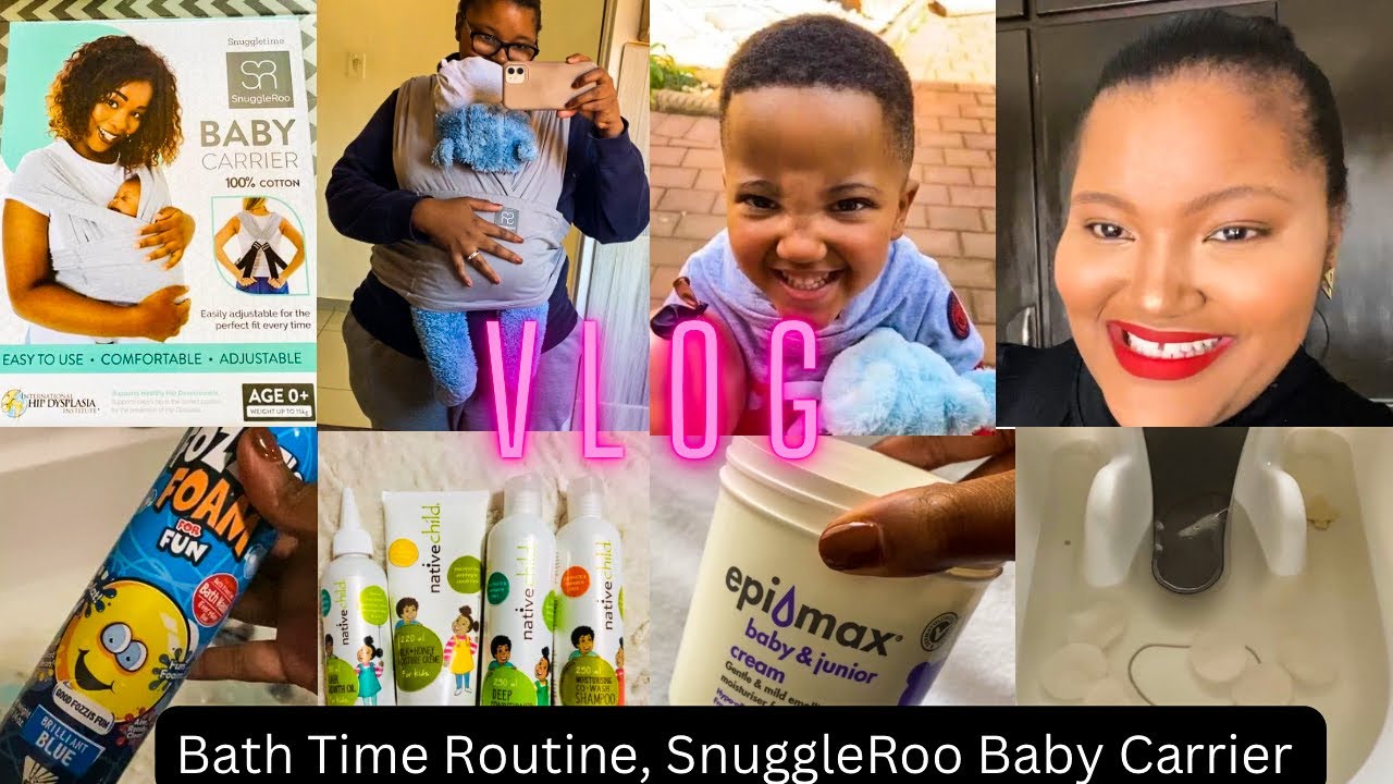 Baby & Toddler Bath Time Routine | SnuggleRoo Baby Wrap Carrier ...