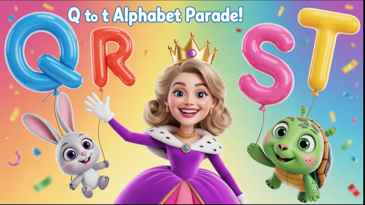 The Queen’s Alphabet Parade: Q to T Story for Kids 👑 | Fun ABC Learning ...