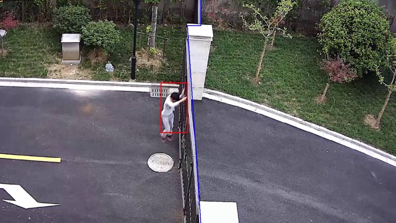 UNV Smart Function in Uniview IP Camera Cross Line Detection - YouTube