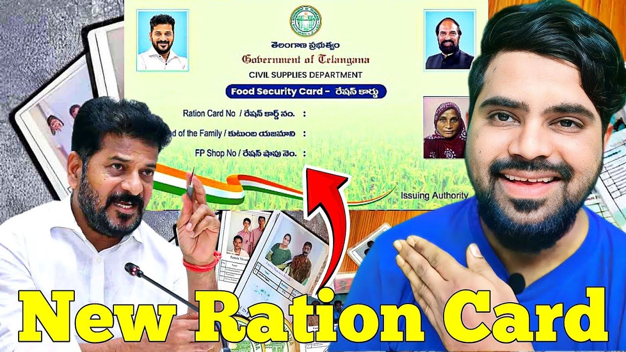 New ration card distribution new design ration card CM Revanth Reddy ...