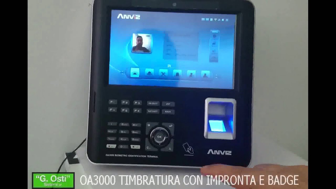 Rilevazione Presenze : Anviz OA3000 Touch screen biometrico / rfid con ...