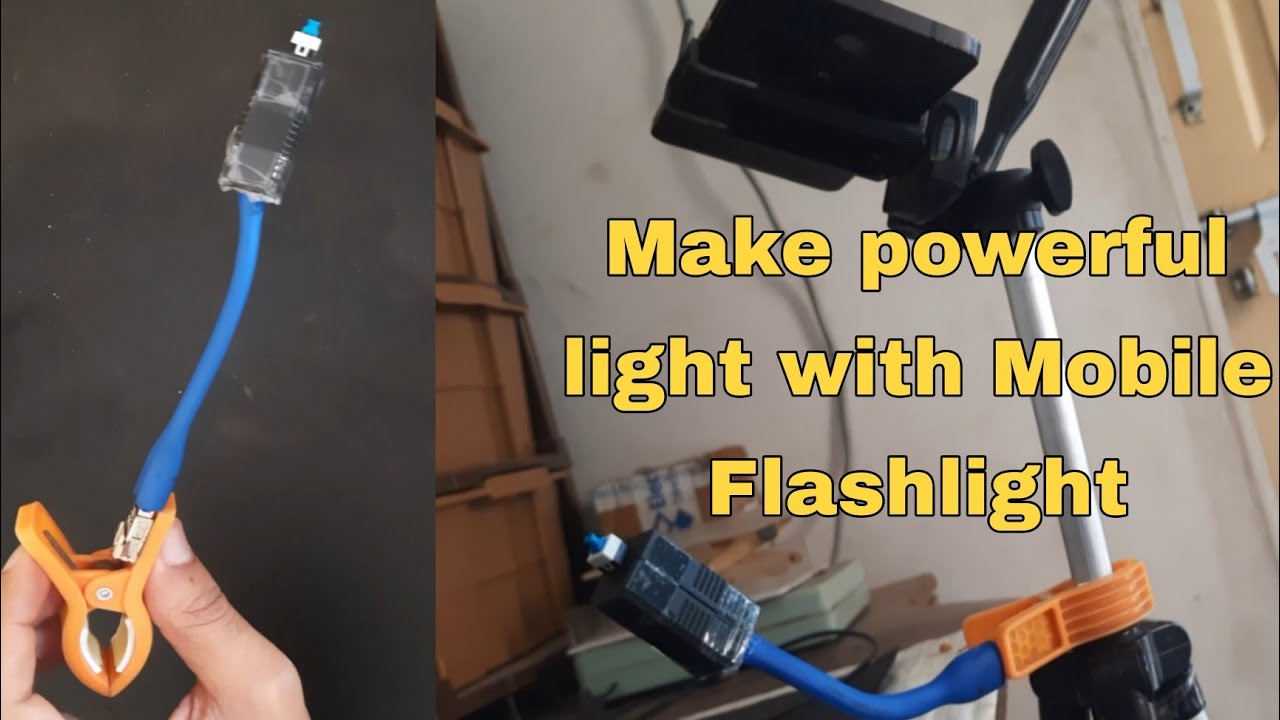 Make powerful Light with Mobile Flashlight |Diy Light - YouTube