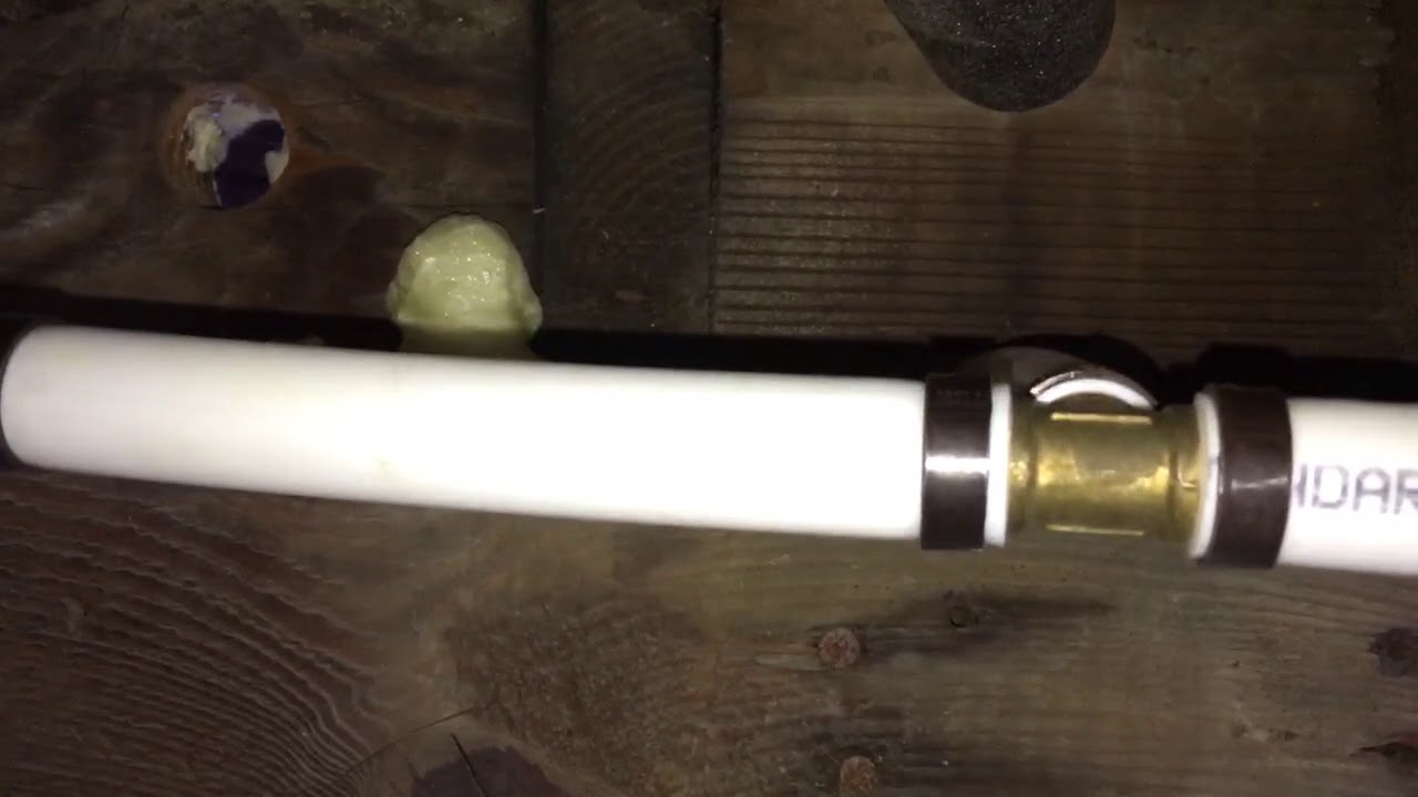 Rerouting water lines for return duct - YouTube