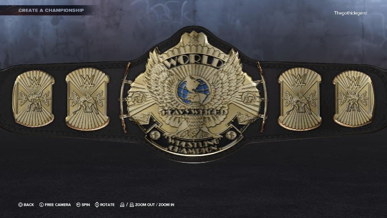 WWE 2K24: Custom Titles - WWE World HeavyWeight Championship - Return ...