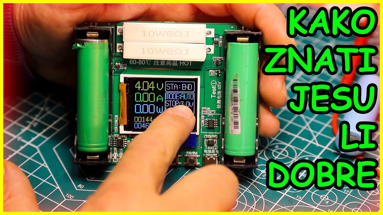 Litijumske baterije 18650 i njihov kapacitet - YouTube