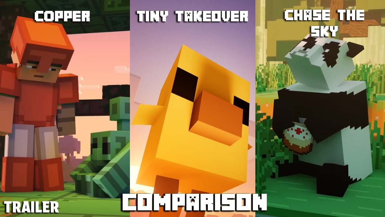 Minecraft NEW Animated Game Drop Trailers 2026 Comparison | Tiny ...