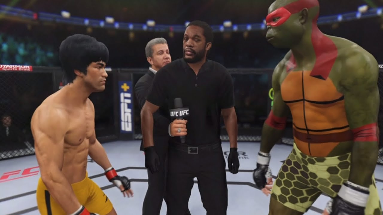 Bruce Lee vs. Teenage Mutant Ninja Turtle - EA Sports UFC 4 - Epic ...