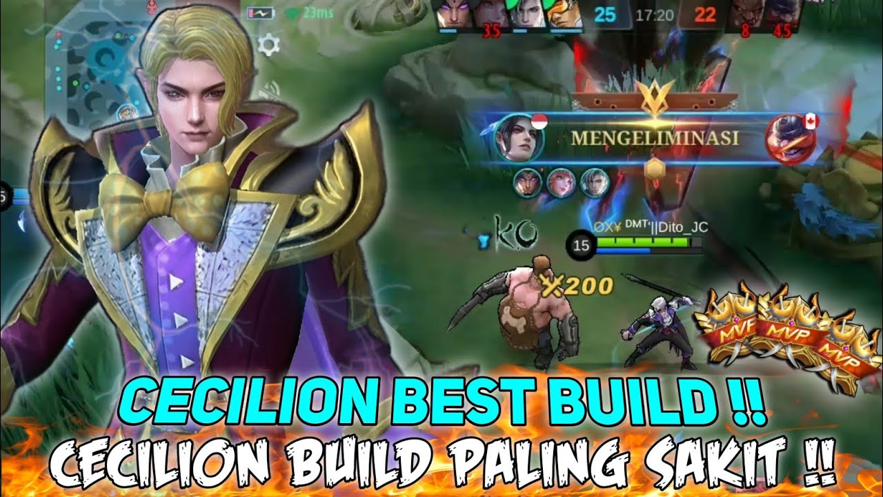 CECILION BEST BUILD! BUILD CECILION MAGE TERSAKIT! TOP 1 GLOBAL ...