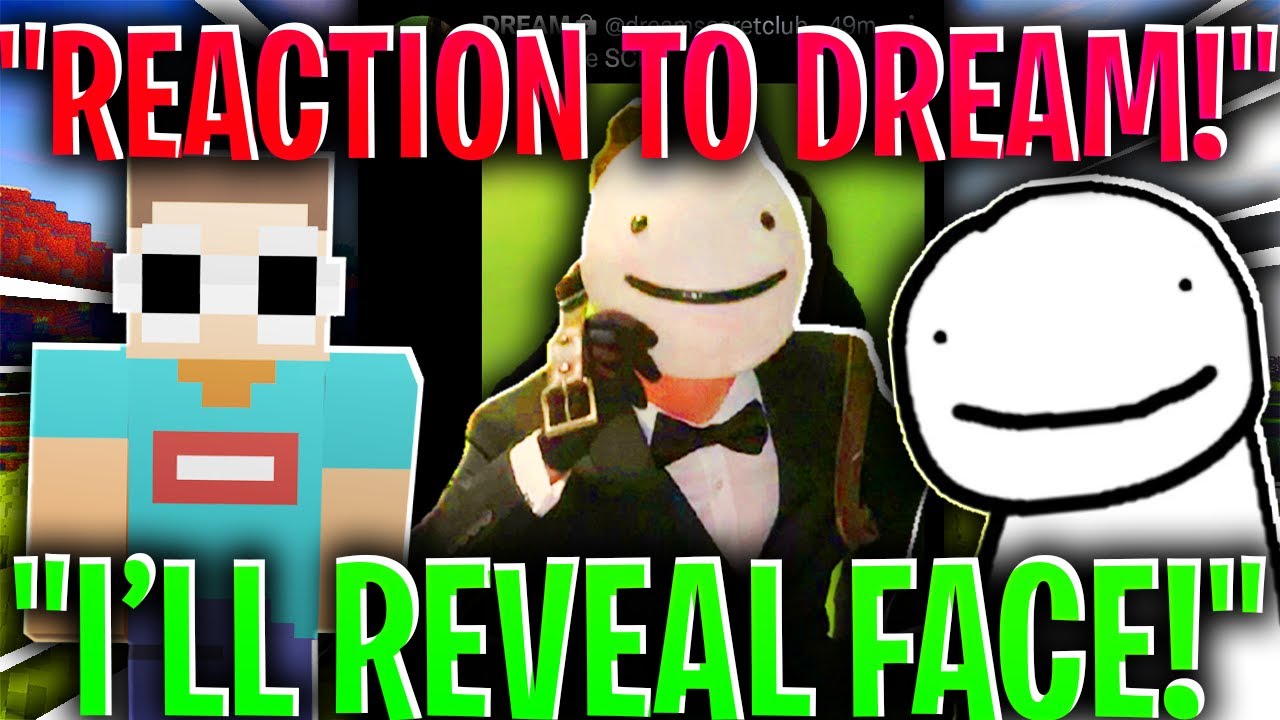 GeorgeNotFound REACTION TO DREAM FACE REVEAL! (dream smp) - YouTube