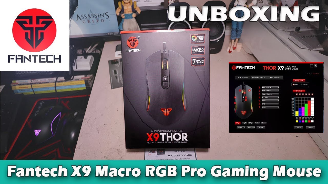 Fantech Thor X9 Budget Gaming Mouse UNBOXING - Sulit at Panalong panalo ...