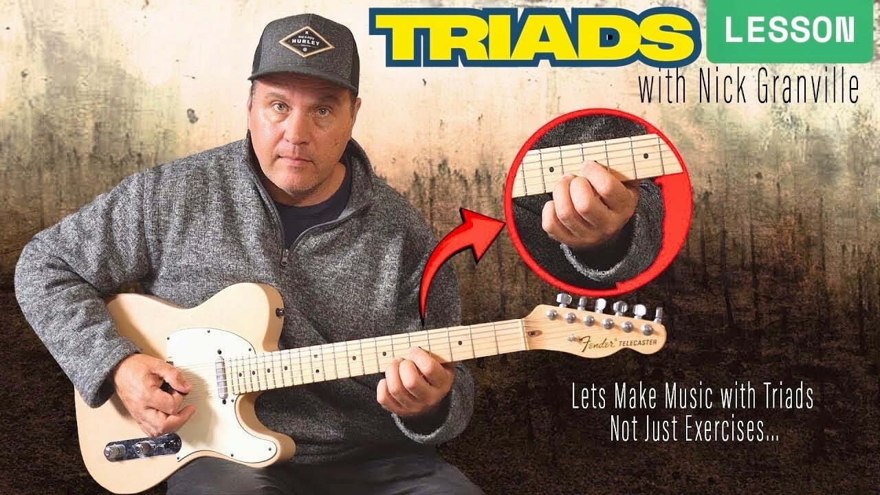Guitar Lesson: Using Triads To Make Actual Music Not Exercises - YouTube
