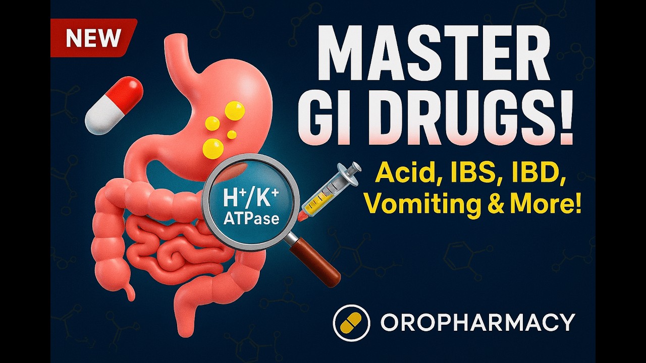 GI Pharmacology Masterclass: Drugs for Stomach, Gut & Bowel Disorders ...