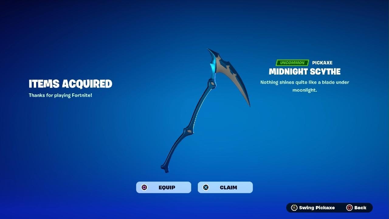 Fortnite new V-bucks card special pickaxe showcase - YouTube