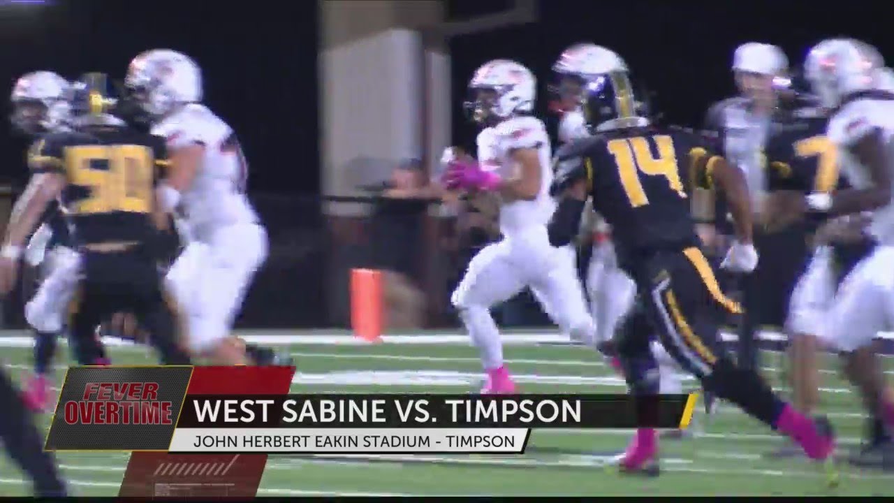 Timpson gets 70-8 home win over West Sabine - YouTube