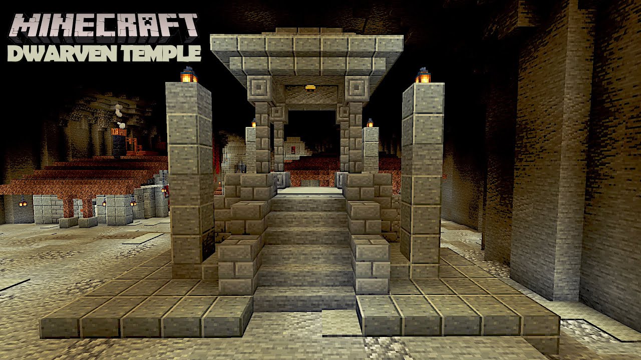 Minecraft Timelapse | Small Dwarven Temple - A quick and simple temple ...