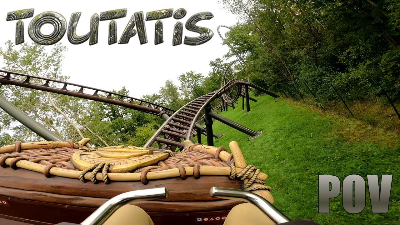 Toutatis Parc Astérix POV Intamin Multi-Launch Roller Coaster - YouTube