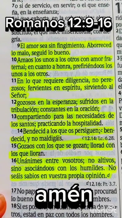 Romanos 12,9-16 - YouTube