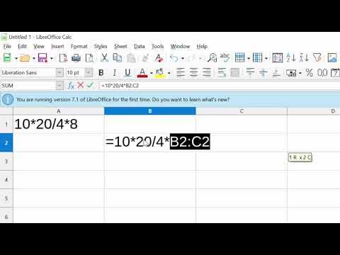 Formula in Libre calc@COMPUTEREXCELSOLUTION - YouTube