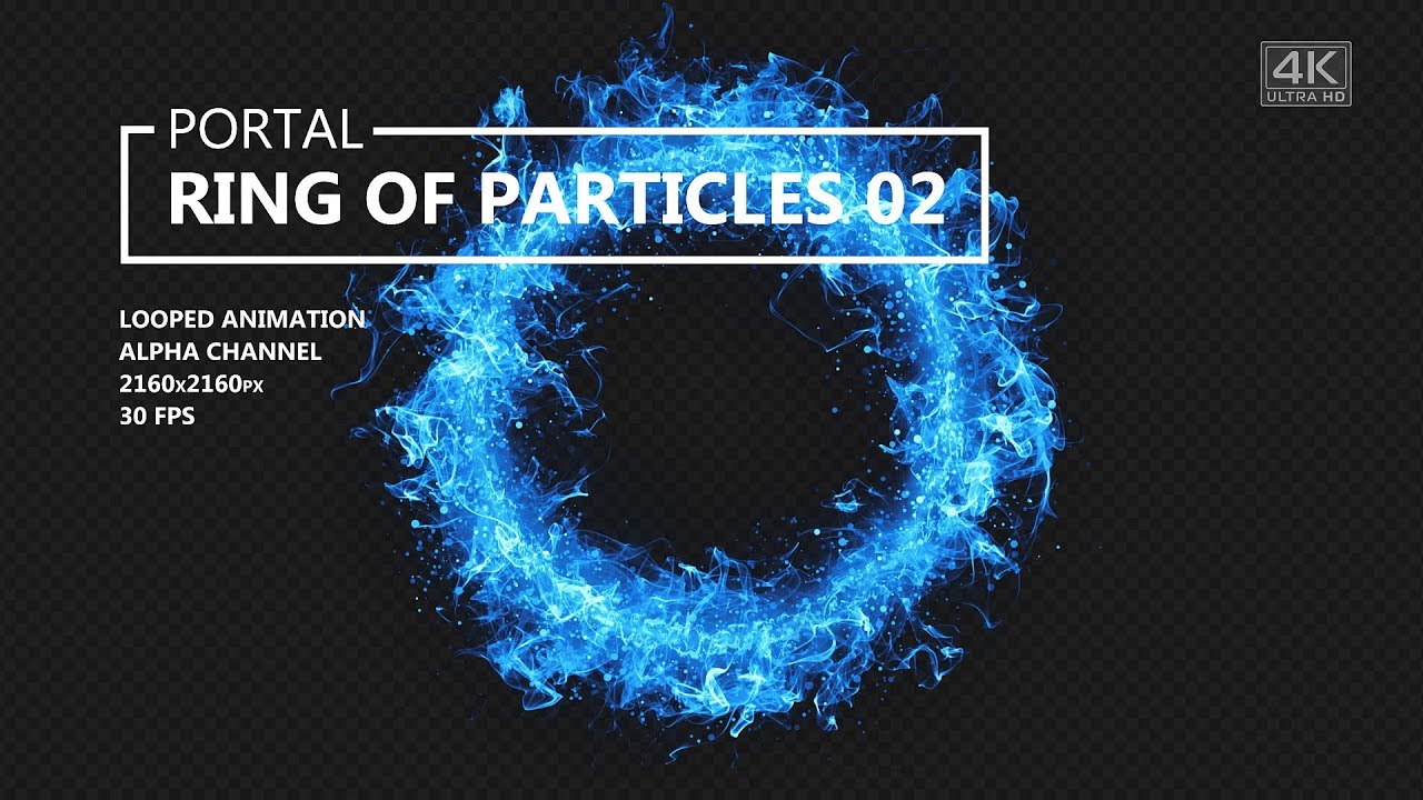 Portal - Blue Ring of Particles 02 4K - YouTube