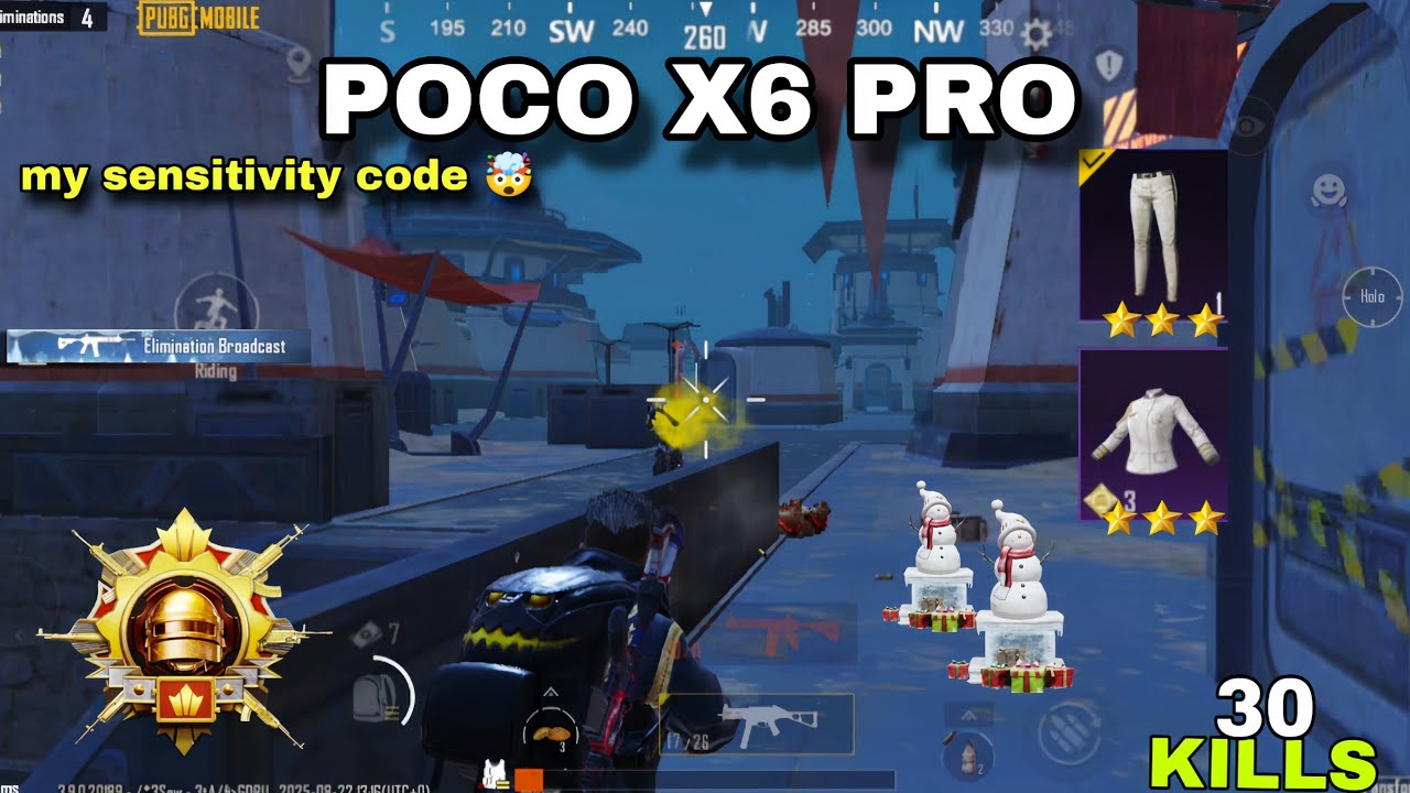 POCO X6 PRO 5G GAME PLAY PUBG Mobile 丨30 kills 90FPS! 丨best sensitivity ...