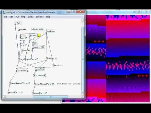 Audio visualization patch written in Pure Data/GEM - YouTube