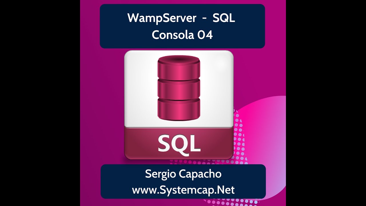 WampServer - Parte 06 - Sql (Ordenar datos) - Consola 04 - YouTube
