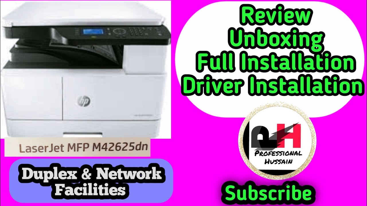 HP LaserJet MFP M42625dn Review, Unboxing, Installation# Driver ...
