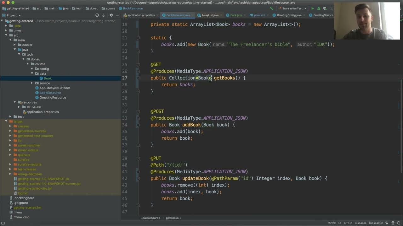 Quarkus Backend Development With Java And Graalvm Writing Rest Json Services Youtube