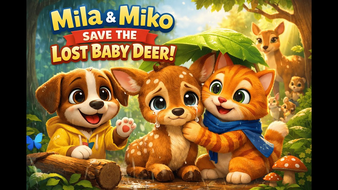 Mila & Miko Save a Lost Baby Deer 🦌💛 | Emotional Short - YouTube