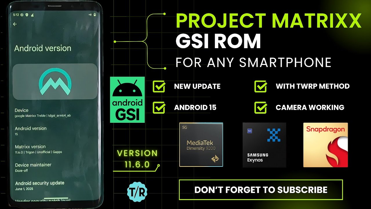 Install PROJECT MATRIXX 11.6 GSI rom on Any Phone Ft. Samsung s9+ #projectmatrixx #gsi #gsiroms ...