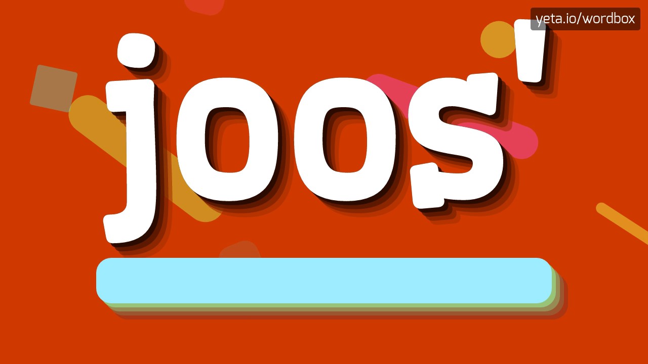 JOOS' - HOW TO PRONOUNCE IT!? - YouTube