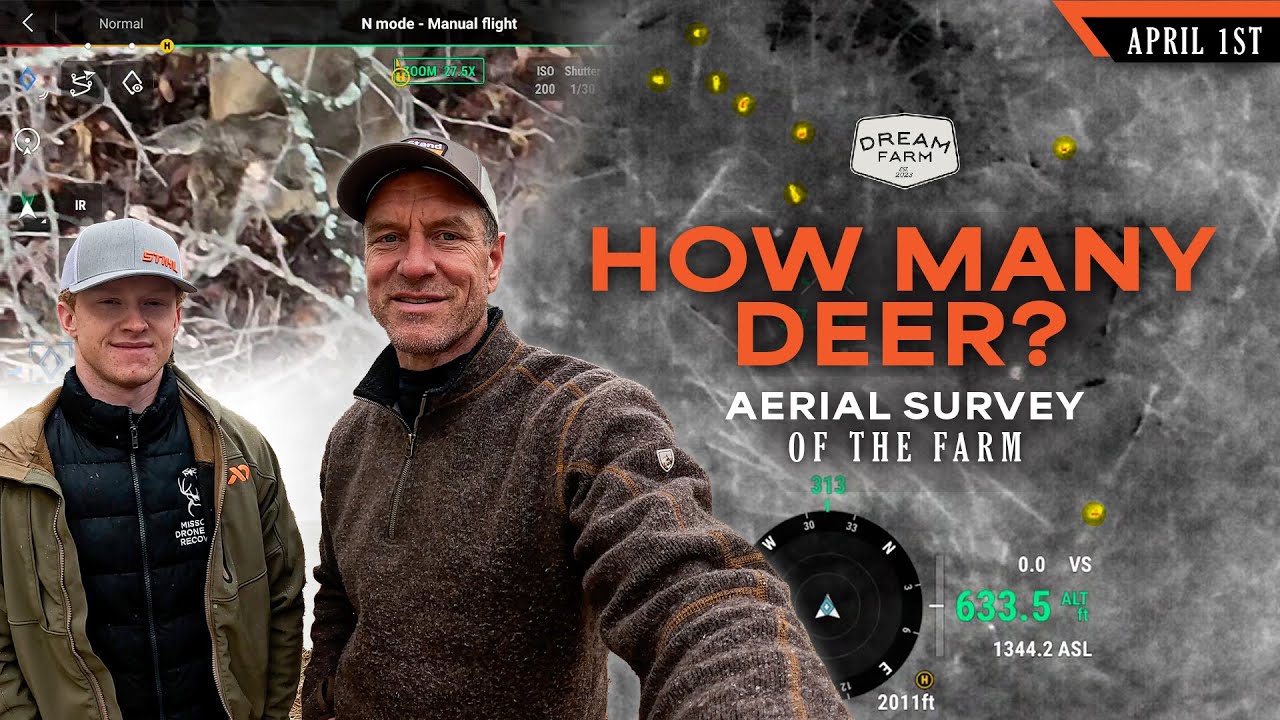 Apr. 1: Aerial Deer Survey of the Farm - How Many Deer are Here ...