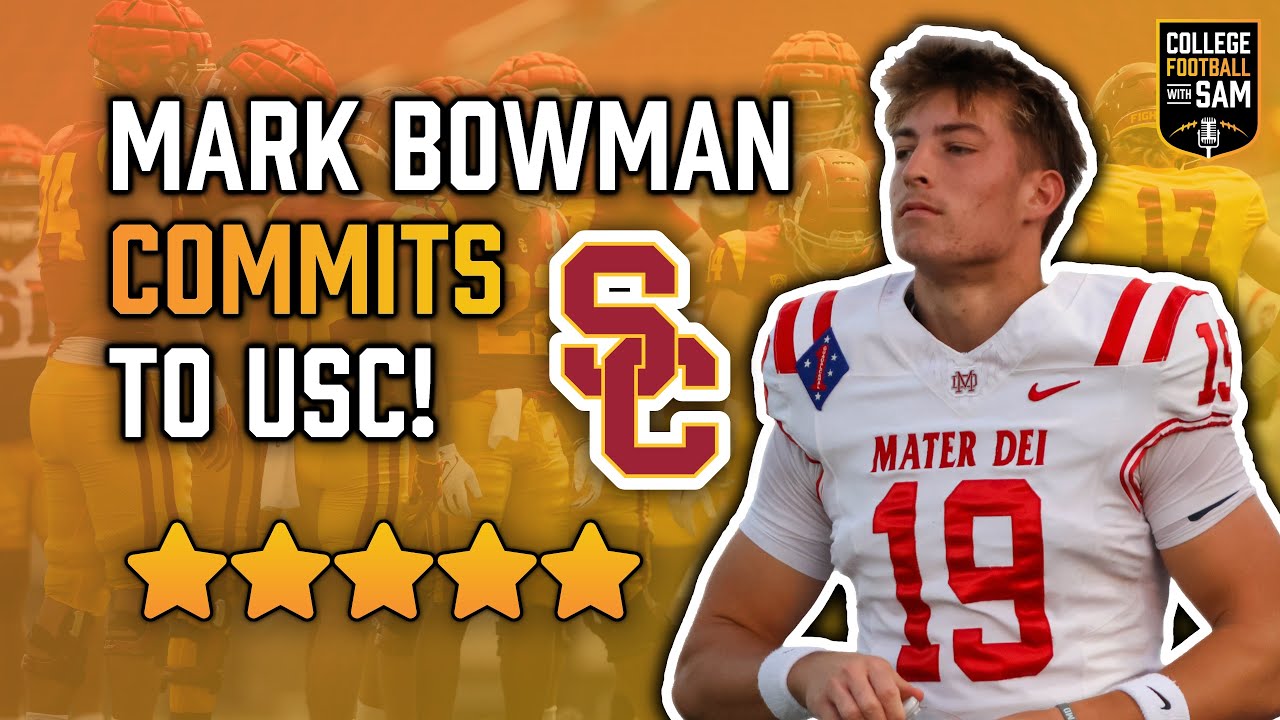 5-Star Tight End Mark Bowman Commits To USC Football! - YouTube