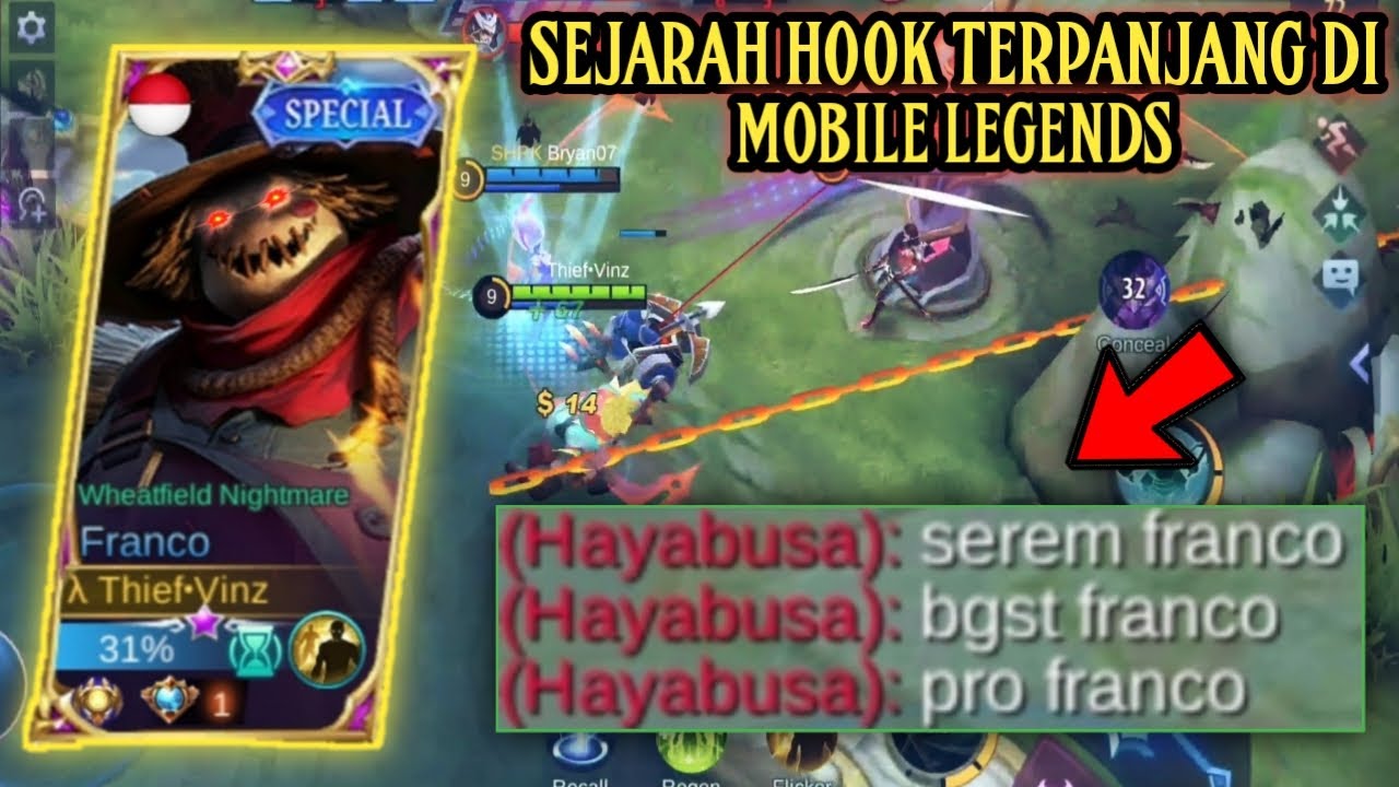 FRANCO HOOK MONTAGE EPS.44 | HOOK TERPANJANG DI MOBILE LEGENDS!!! - YouTube