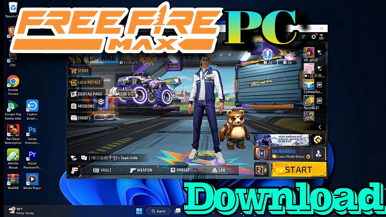 How to Download Free fire in PC OR LAPTOPS | How to install free fire ...
