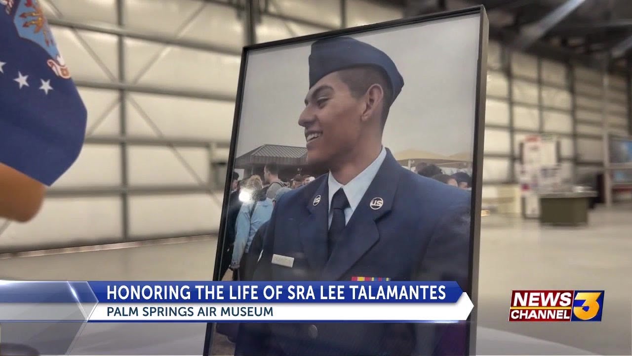 ‘He was selfless’ Community honors life of SrA Lee Talamantes at Palm ...