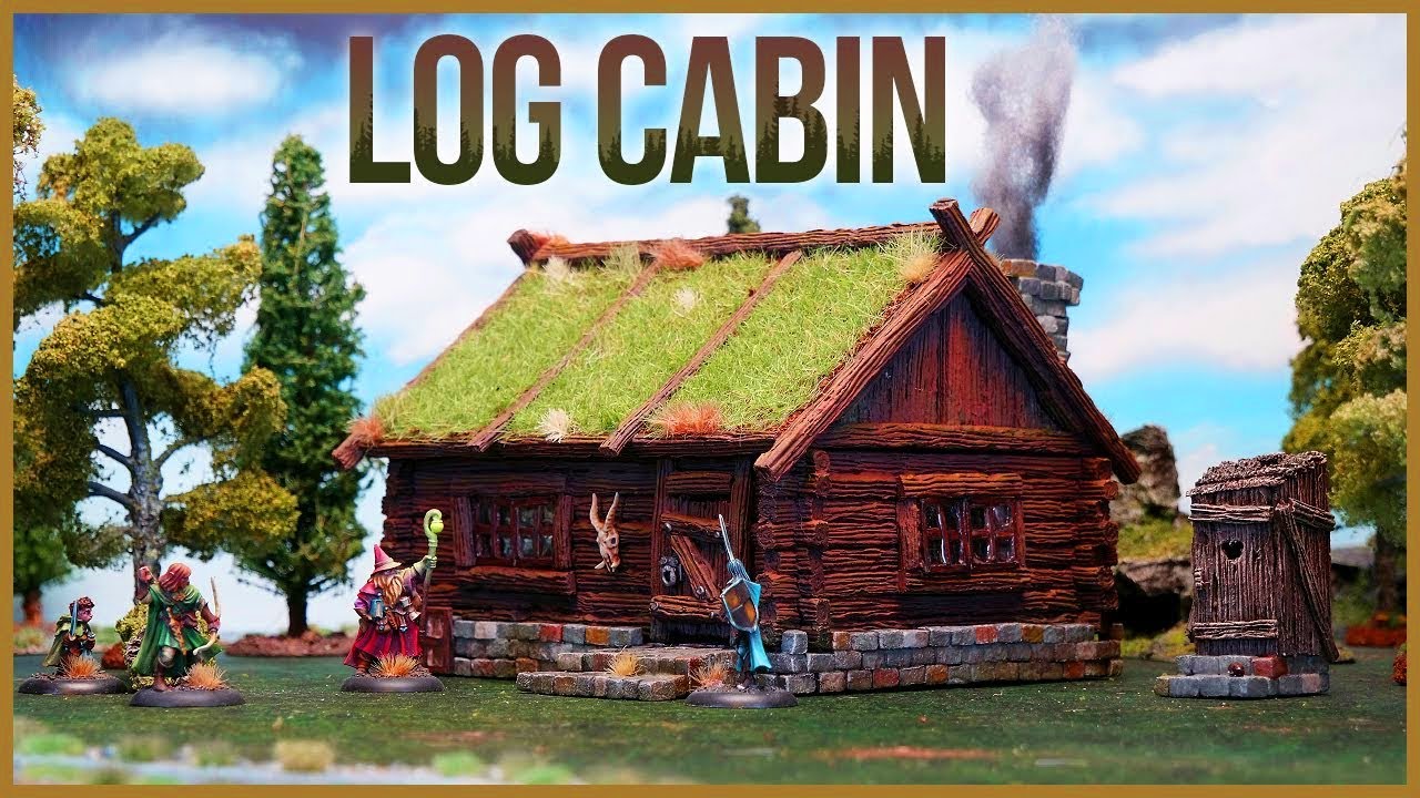 LOG CABIN for Wargaming, D&D, Frostgrave, Warhammer, AoS 🏠! MY FIRST ...