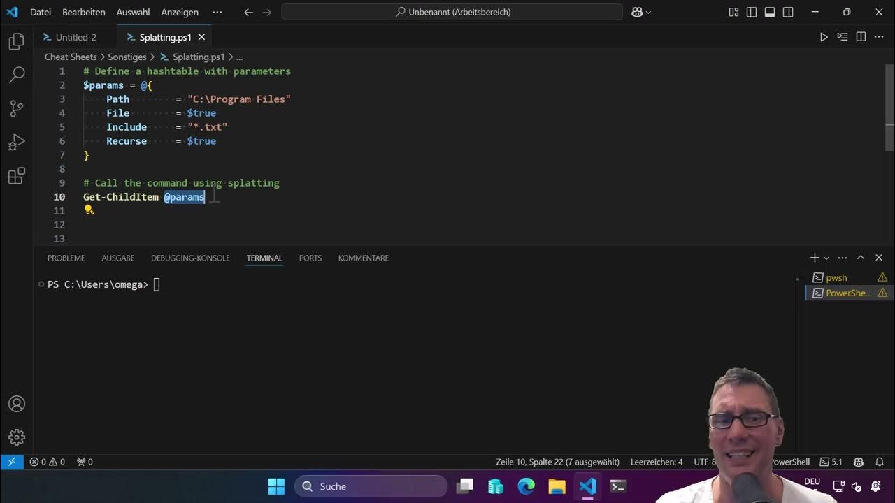 PowerShell: Was ist Splatting ? - YouTube