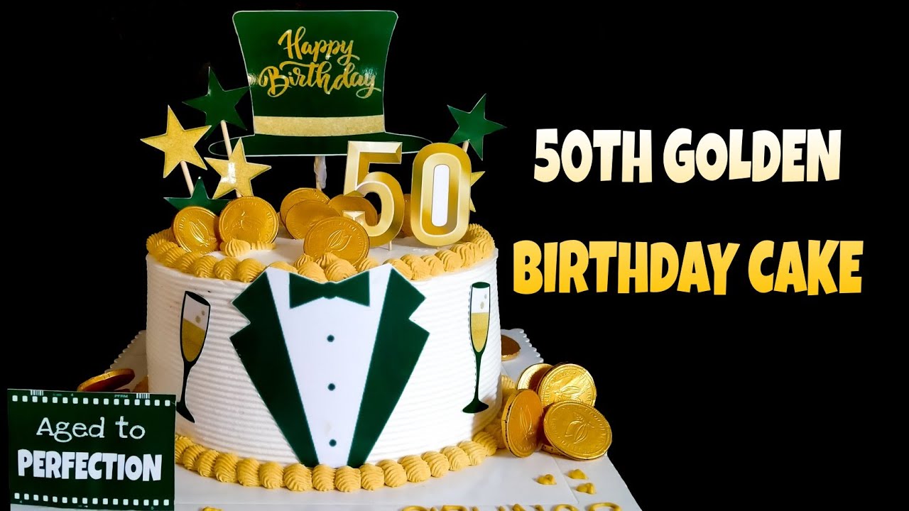 50th Birthday | Money cake decorating - YouTube