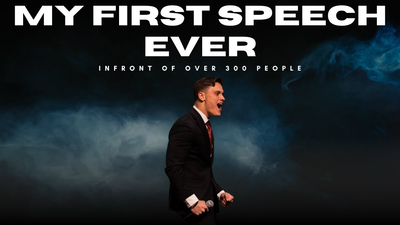 My First Speech Ever | Over 300 PEOPLE in Attendance - YouTube