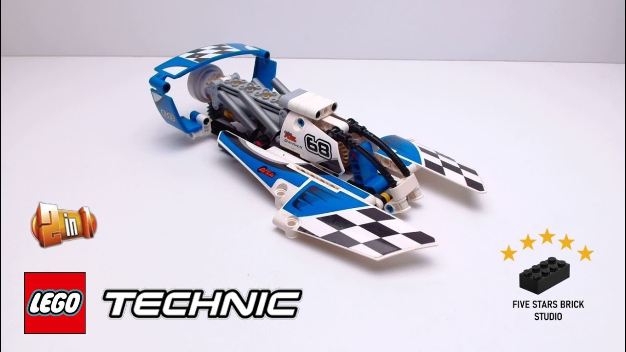 LEGO TECHNIC 42045 - Hydroplane Racer - Speed Build (#02) - YouTube