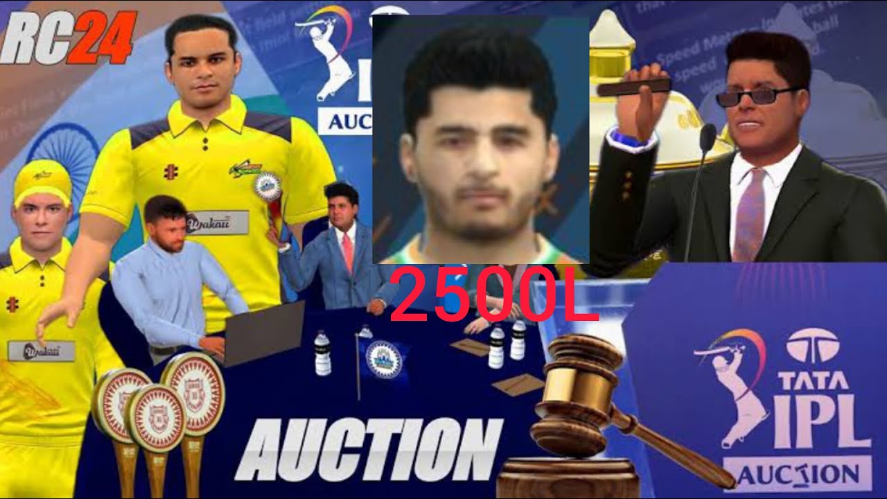 REALCRICKET24 Live IPL AUCTION//RCPL AUCTION LIVE // IPL AUCTION 2024 ...