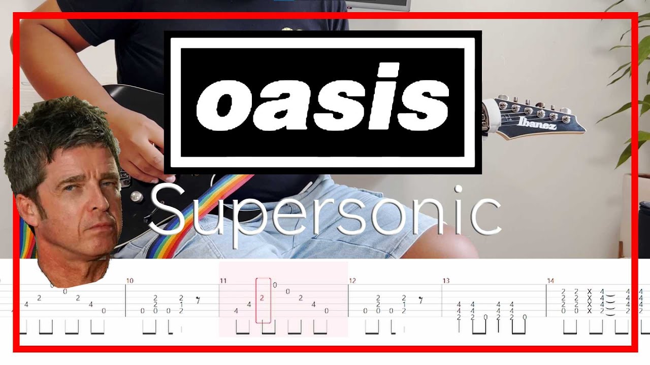 Supersonic - Oasis | Aprende guitarra! (Guitar Cover & Tab) - YouTube