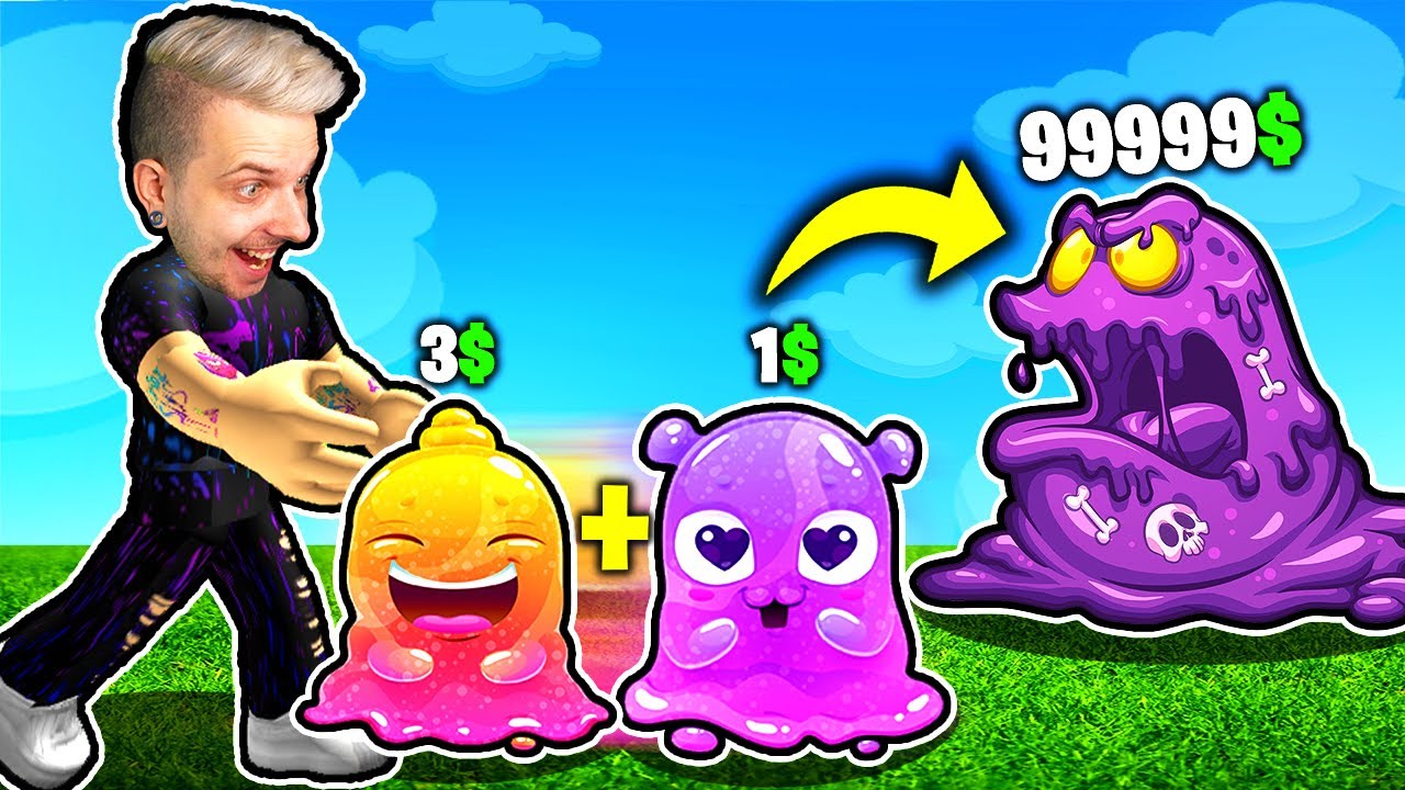 POŁĄCZYŁEM SLAJMY I PRZEKROCZYŁEM MAX LEVEL! w ROBLOX - Slime Merging ...