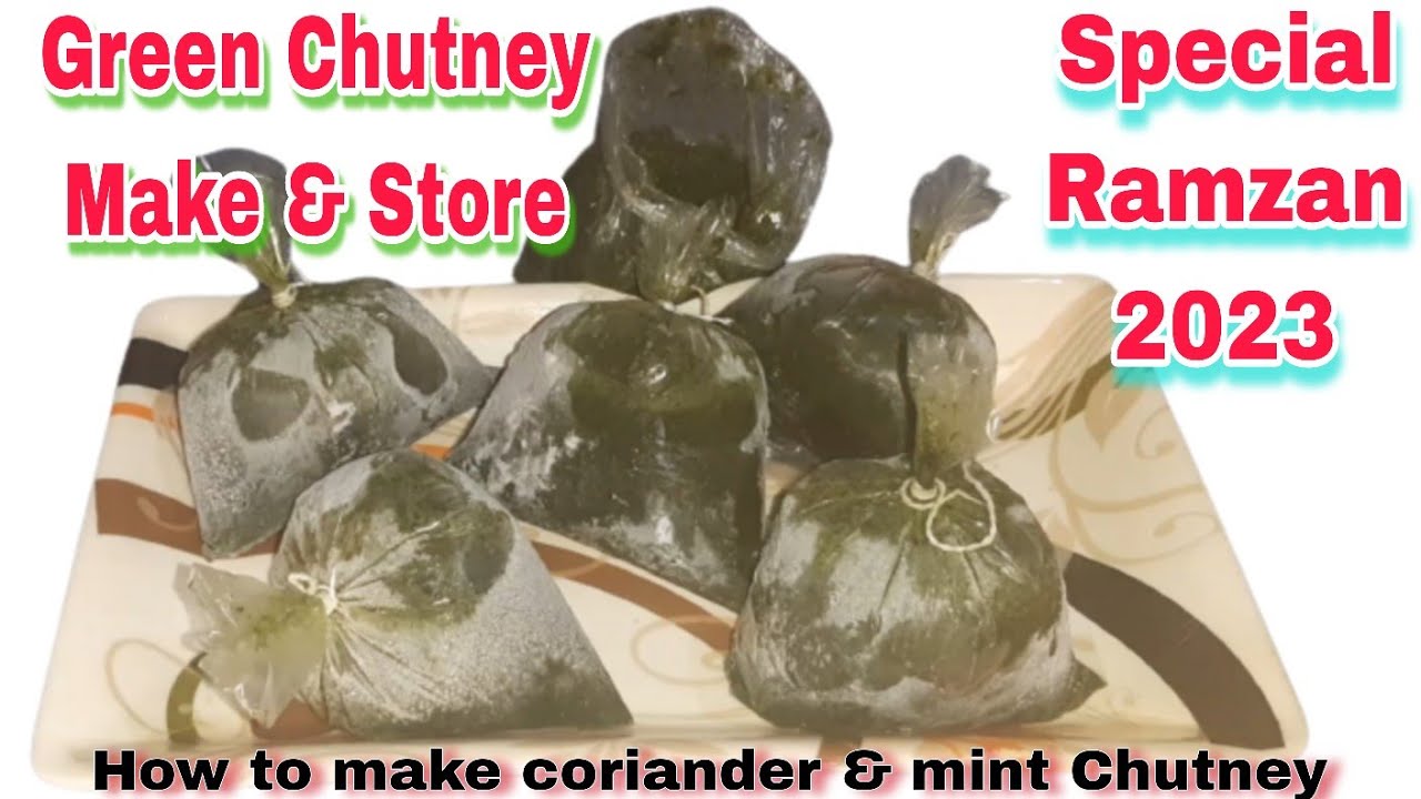 Green chatni make and store | how to make coriander mint chutney | easy ...