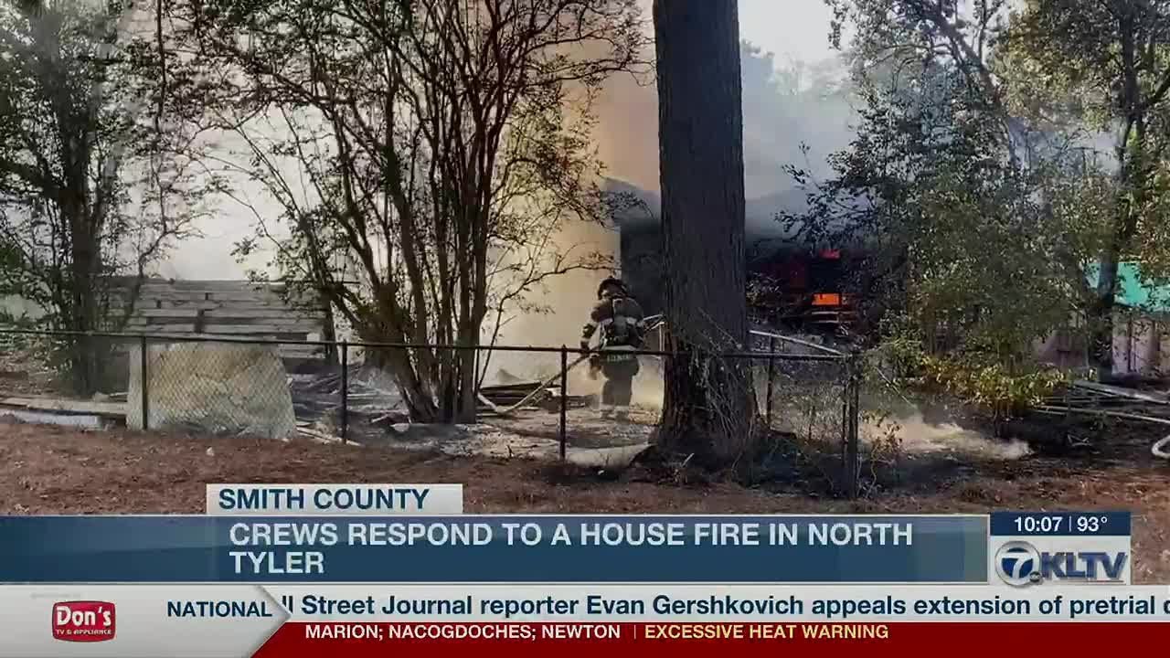 Crews respond to house fire in Tyler - YouTube