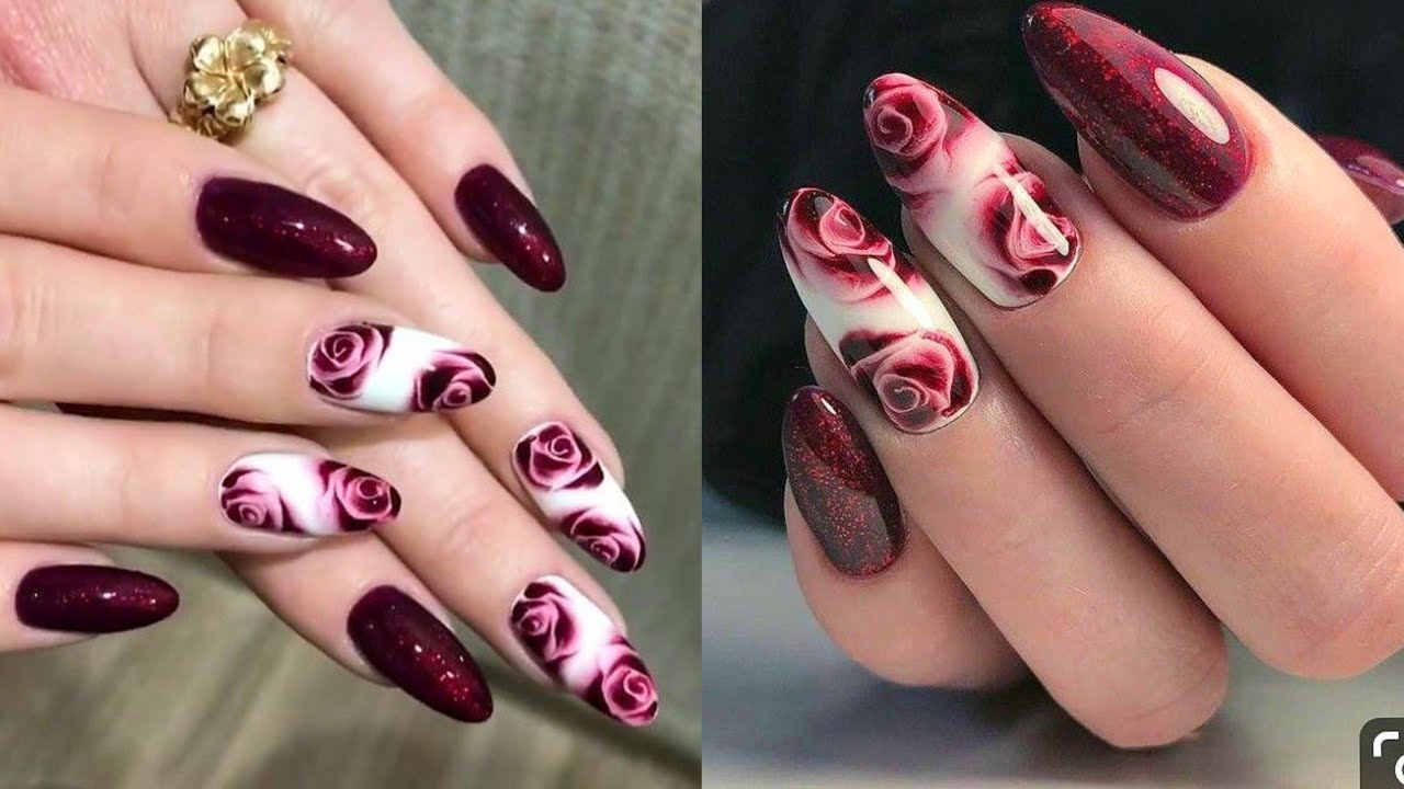 Excellent and stylish Palin & printed Nail Compilation Modern nail ...