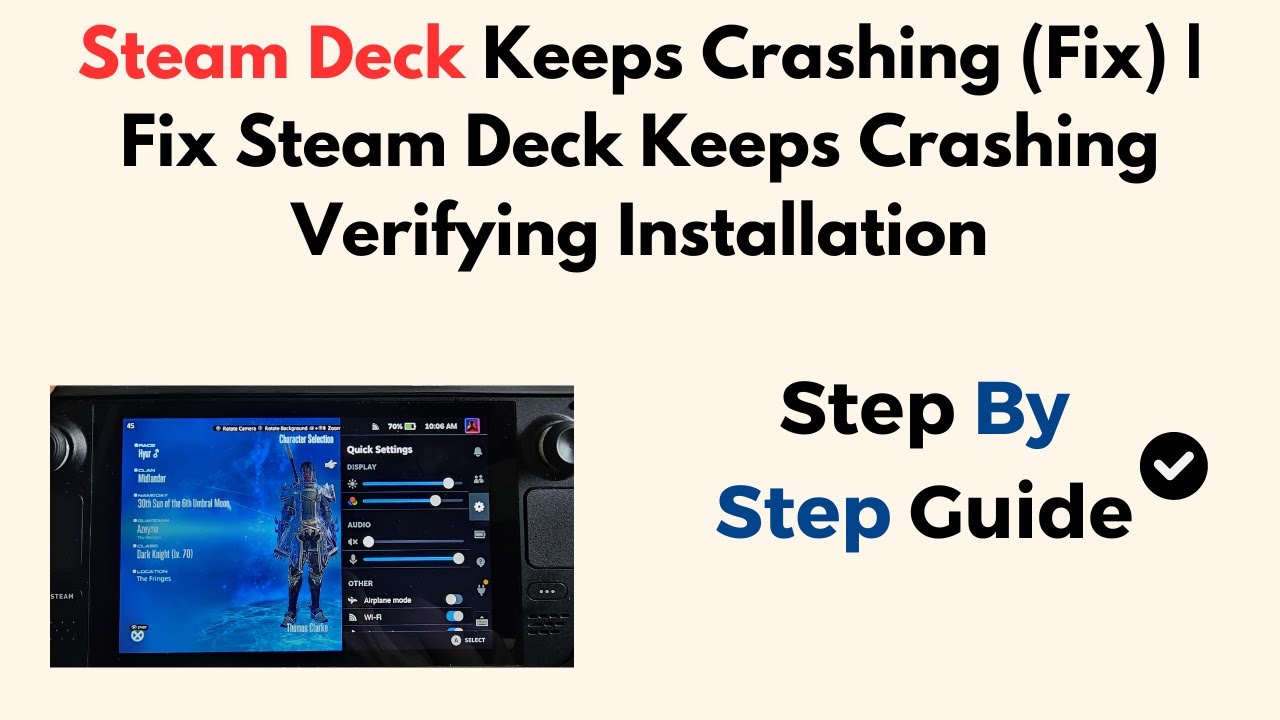 Steam Deck Keeps Crashing (Fix) | Fix Steam Deck Keeps Crashing ...